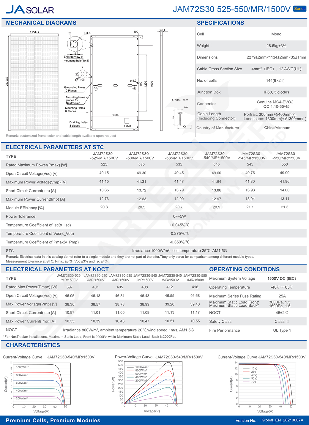 JA Solar PV Module 550W MONO HF (TiER1) - ขายอุปกรณ์ติดตั้งโซล่าเซลล์ แผงโซล่าเซลล์ ปั๊มน้ําโซ ...