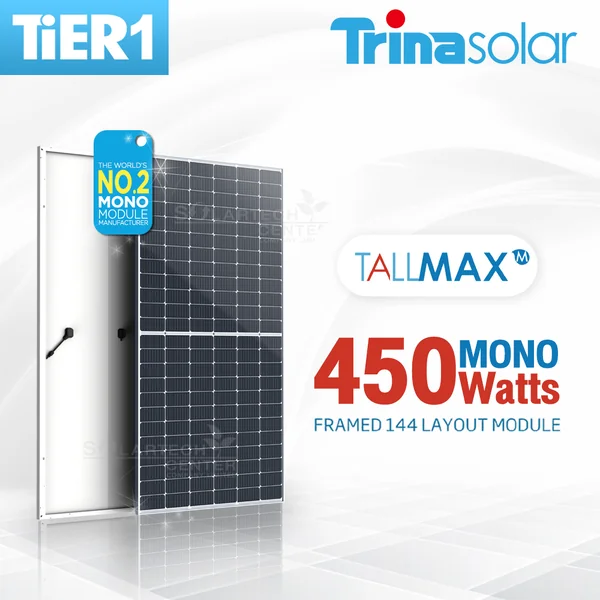 TRINA Solar PV Module 450W MONO HF (TiER1) - ขายอุปกรณ์ติดตั้งโซล่าเซลล์ แผงโซล่าเซลล์ ปั๊มน้ํา ...