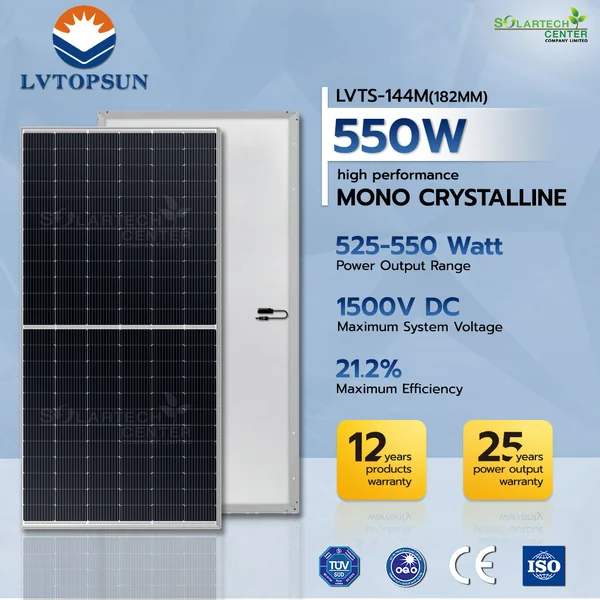 LV Topsun Solar PV Module 550W MONO HF - ขายอุปกรณ์ติดตั้งโซล่าเซลล์ แผงโซล่าเซลล์ ปั๊มน้ําโซล่า ...